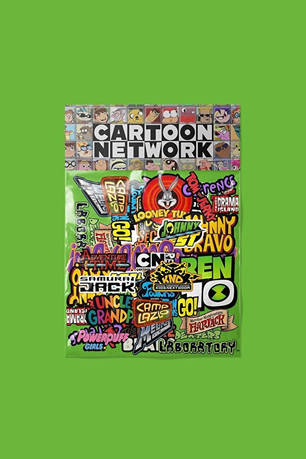 sticker Cartoon Network Logo - Bullet Journal Notebook and Laptop Label ...