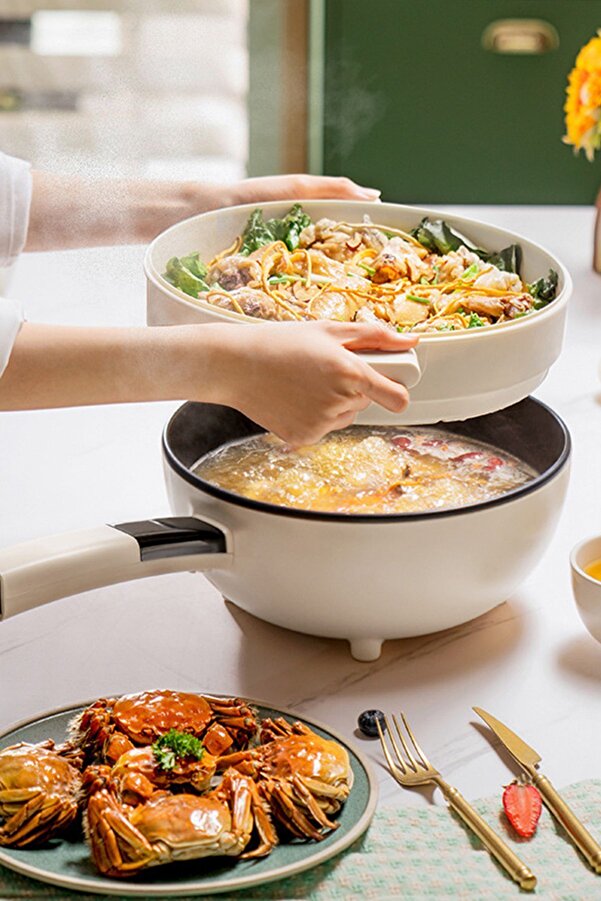 ROBO Double Deck Digital Electric Automatic Food Cooker Pot 4.5 Liter ...