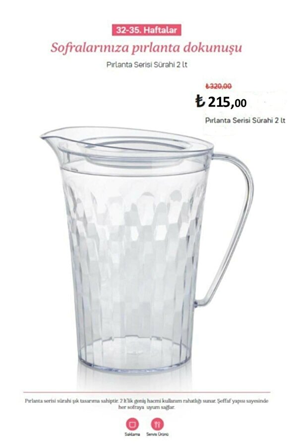 Tupperware Diamond Series Jug - Trendyol