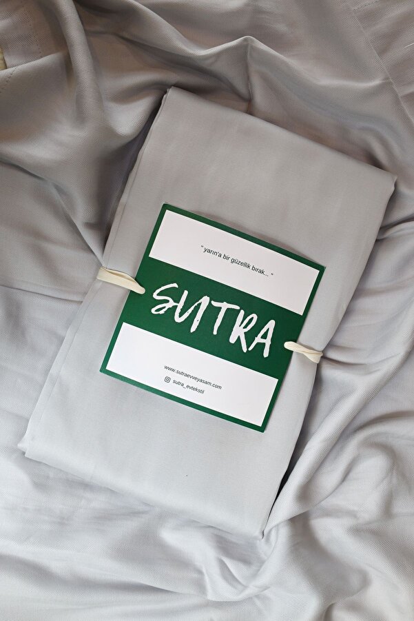 sutra Bamboo Cotton Satin - Elasticless Double Sheet- Trendyol