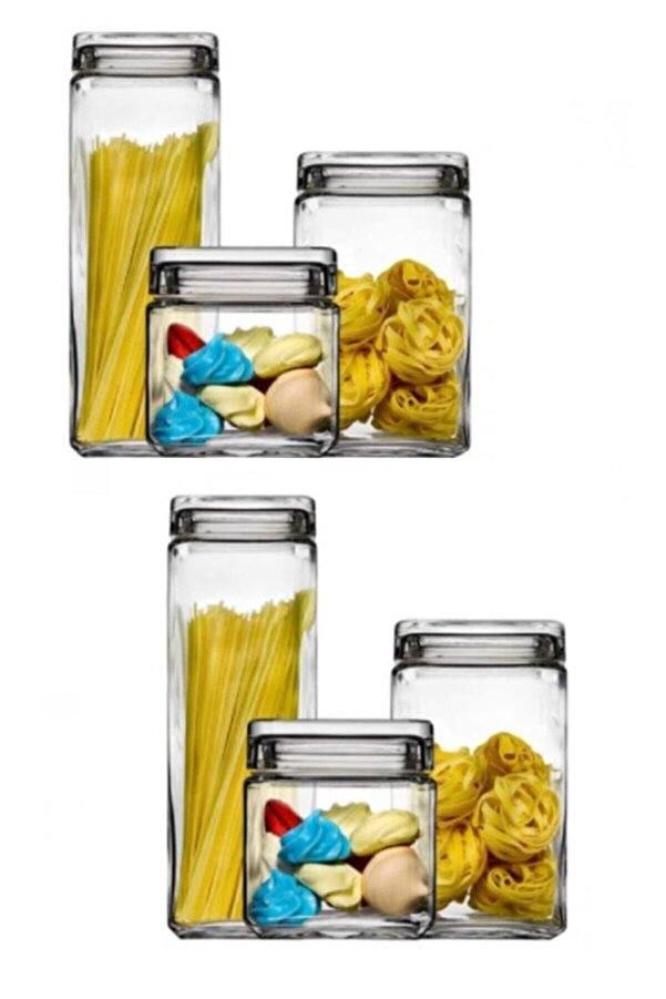 Paşabahçe Glass Jar - Landmark Jar Set 6 Pieces- Trendyol