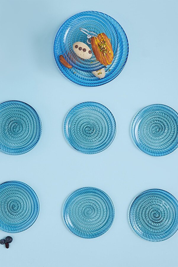 Karaca Modern 6+ Mini 7 Piece Glass Cake/Pastry/Dessert Set - 15X15 ...