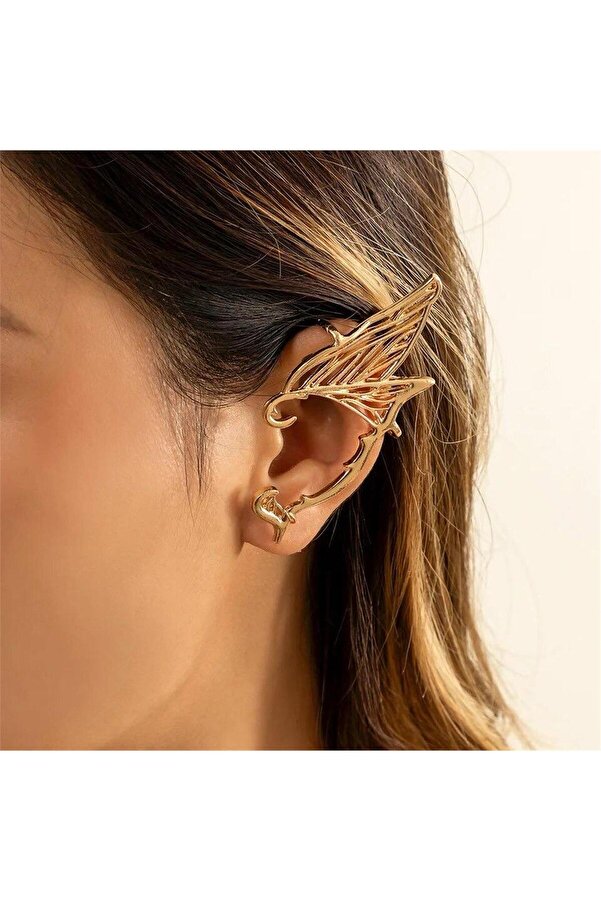 Pelin Aksesuar Gold Elf Ear Accessory (For Double Ears) - Trendyol