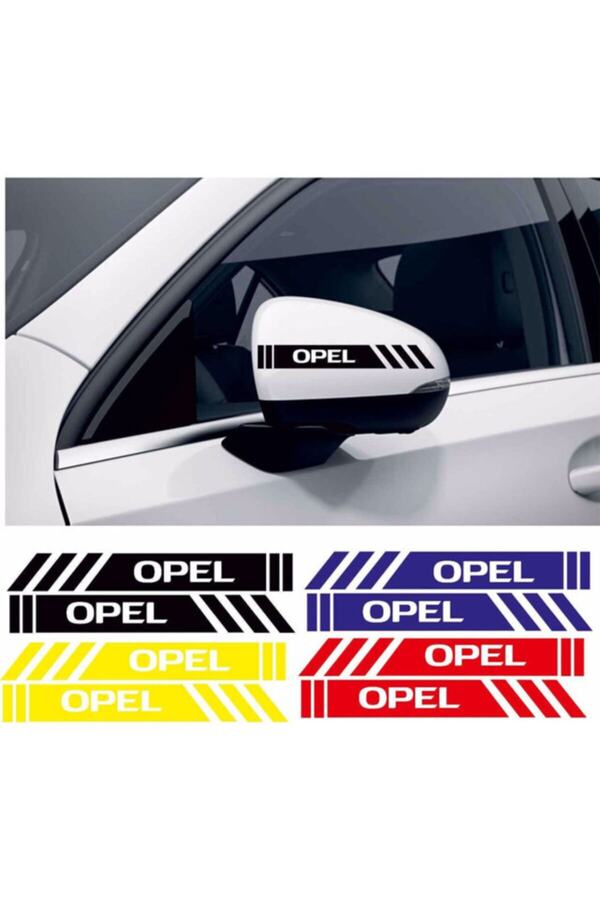 TSC Opel Vectra Mirror Sticker Label Ribbon Black Color- Trendyol