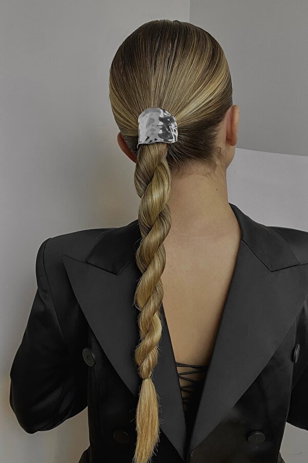 New Obsessions Molten Metal Flat High Horsetail Buckle - Hair Clamp ...