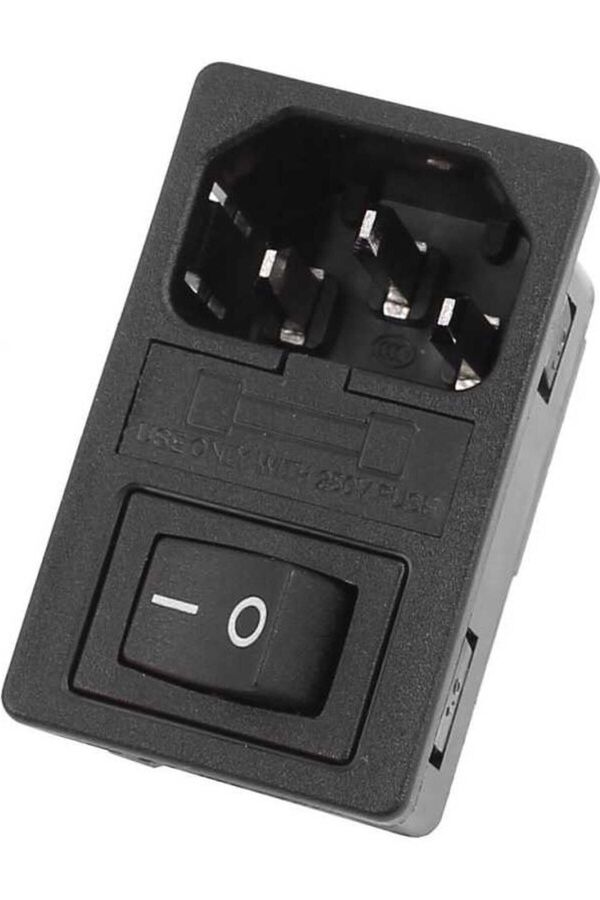 DOQU 35 TEKNOLOJİ Power Socket Chassis Type Male with Fuse and Switch ...