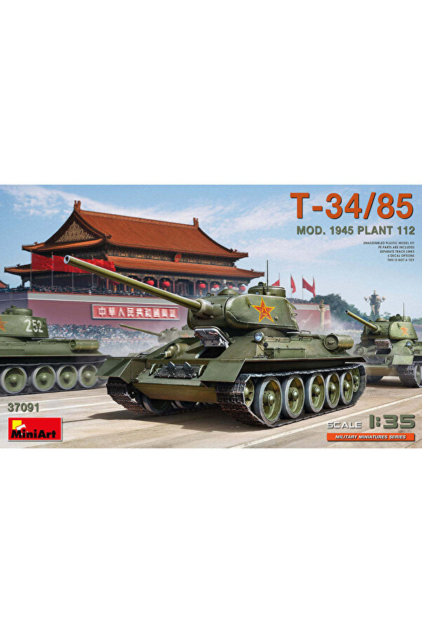 MiniArt T-34/85 Mod. 1945 - Plant 112 Model Tank - Trendyol