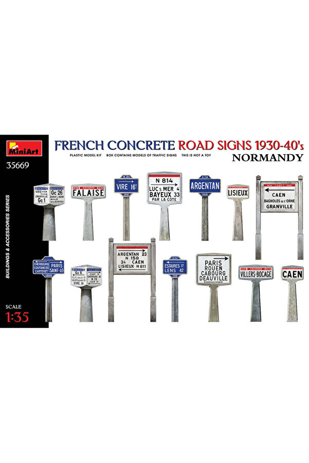MiniArt 1930-40S Normandy French Concrete Road Signs - Trendyol