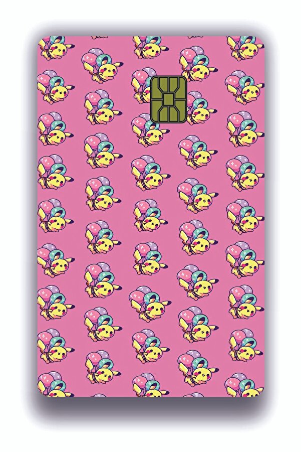 uzuntuning Pikachu Credit - Special Gelatin Plated Bank Card Sticker ...