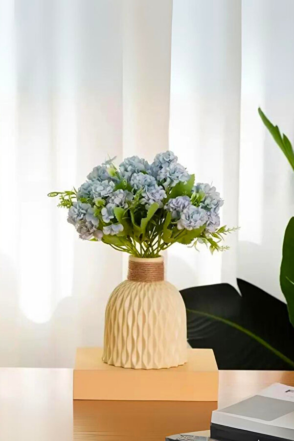 Online Cream Colored Bohemian Style Vase - Plastic Vertical and Wave ...