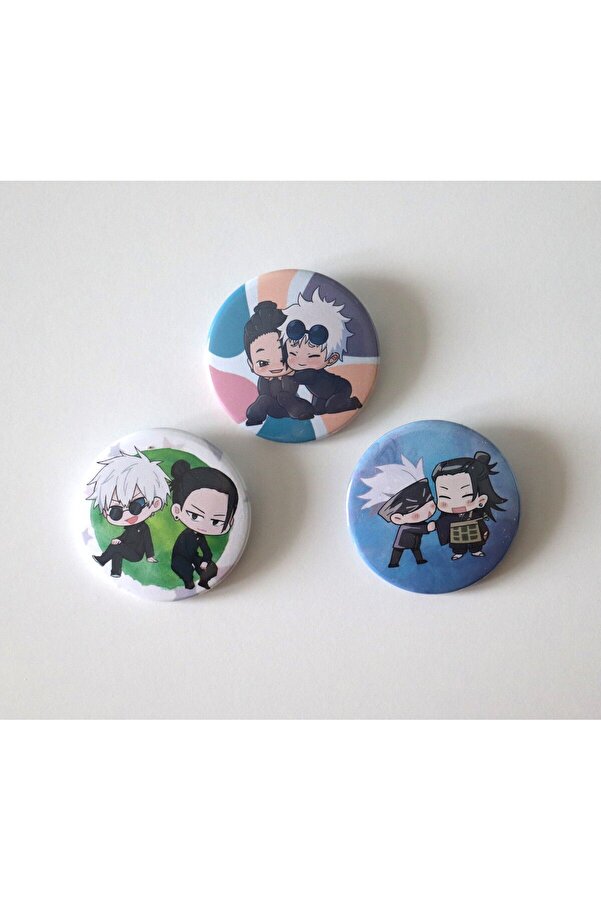 Akumastik Jujutsu Kaisen Satoru Gojo - Suguru Geto 3-Piece Bag Ornament ...