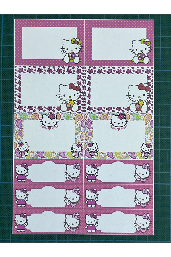 Cuppy Box Hello Kitty School Sticker 1 Sheet 12 Pieces - Trendyol