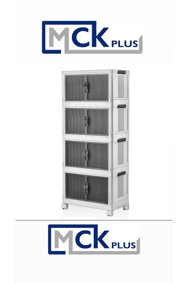 MCK Plus 4-Tier Portable White Cabinet - Storage, Storage and Multi ...