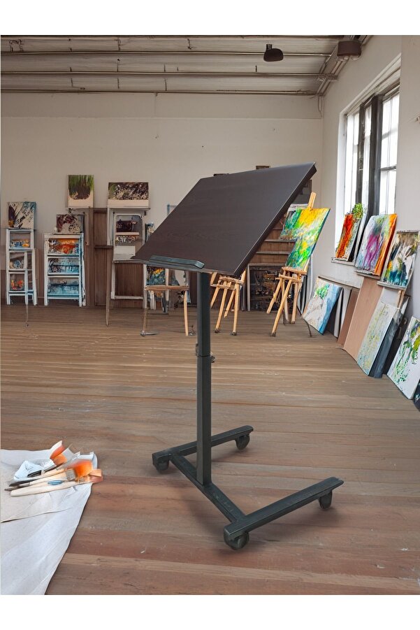 hodbehod Floor Height and Tilt Adjustable Picture Painter Canvas Coffee ...