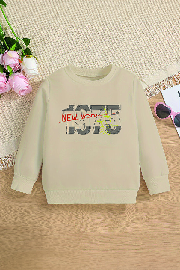 MYADA Детски суитшърт с голям размер New York 1975 - специален дизайн ...