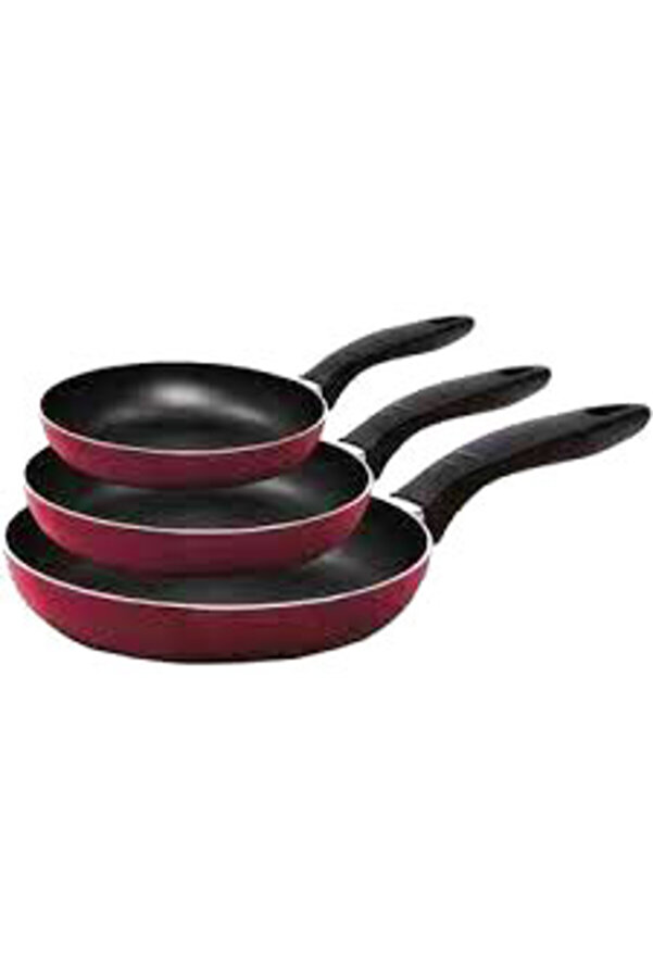 Light up Teflon Pan Set - 3 Sizes, Bakelite Color, 16-20-24cm - Trendyol