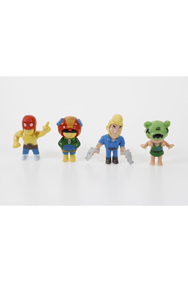 e-life Brawl Stars Figure Toy Set - El Primo Leon Colt Nita Es48726 ...