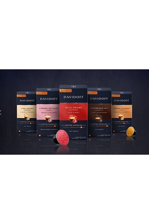Davidoff DAVIDOFF 5X10 Pieces Capsule Coffee (Nespresso Compatible ...