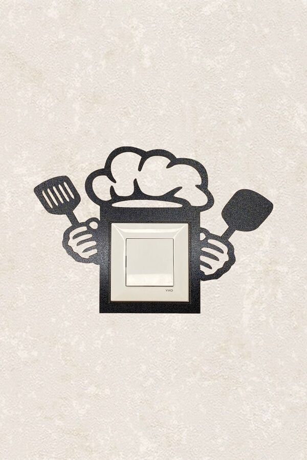 BLgrup 2104 Laser Cut Wooden Socket Frame Single Kitchen- Trendyol