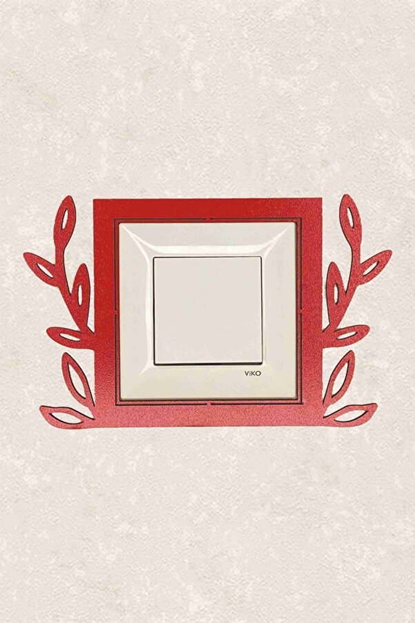 BLgrup 2115-k Laser Cut Wooden Switch Socket Frame Red Double ...