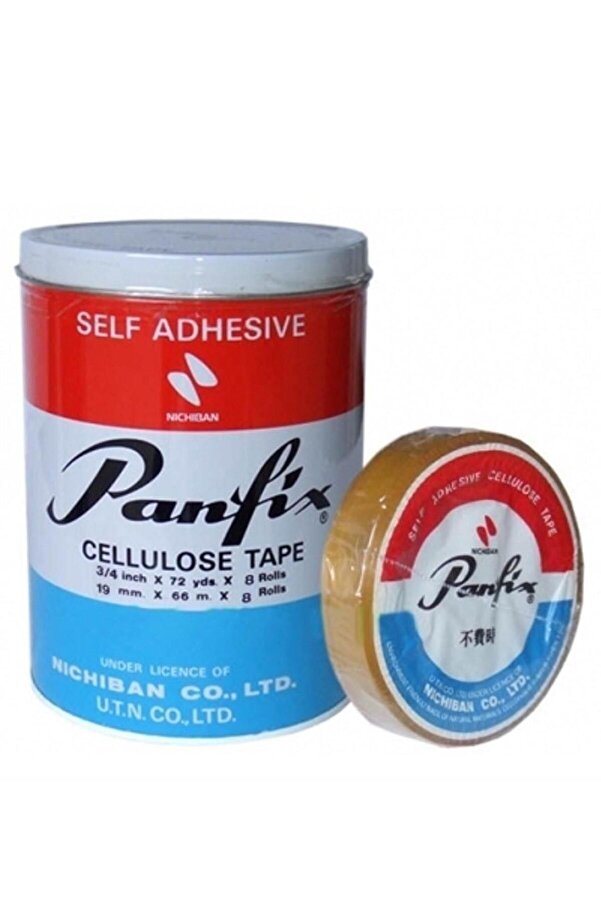 Panfix Cellophane Tape 12x66 Mt Tin - Trendyol