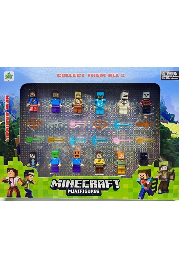 afreyz oyuncak MINECRAFT NEW FIGURE SET 12 FIGURES MINIFIGURE MINECRAFT ...
