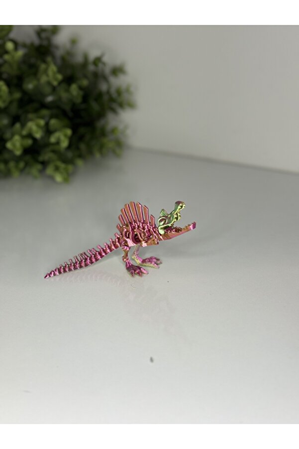 BloomLab Spinosaurus 3D - Pink Green Gold Small Size Model with ...
