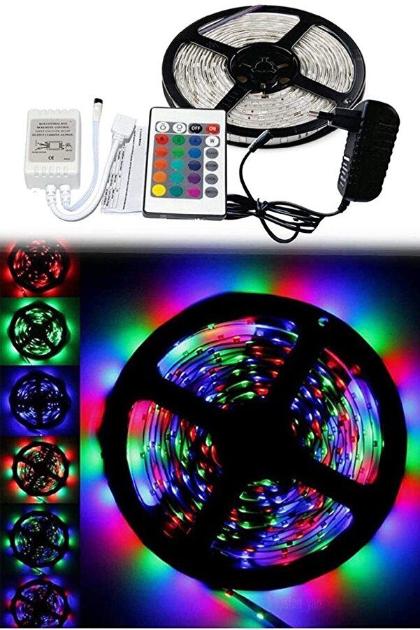 Xnews 5 Meter Rgb Animated Remote Controlled Led Strip - Trendyol