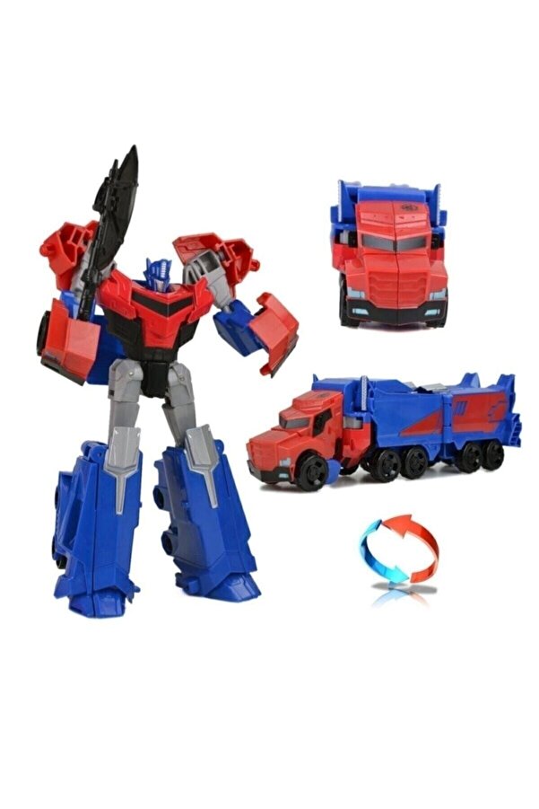 CAN Toy Transwarrior Optimus Prime Transformable Robot into a Car 20 cm Optimus Prime- Trendyol
