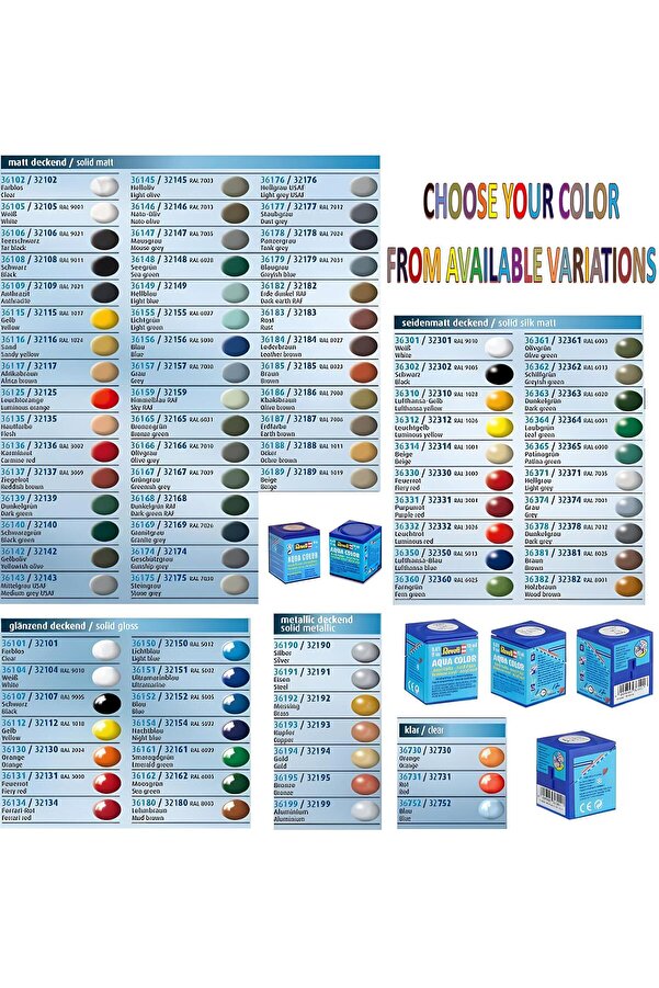 Revell Aqua Color Chart