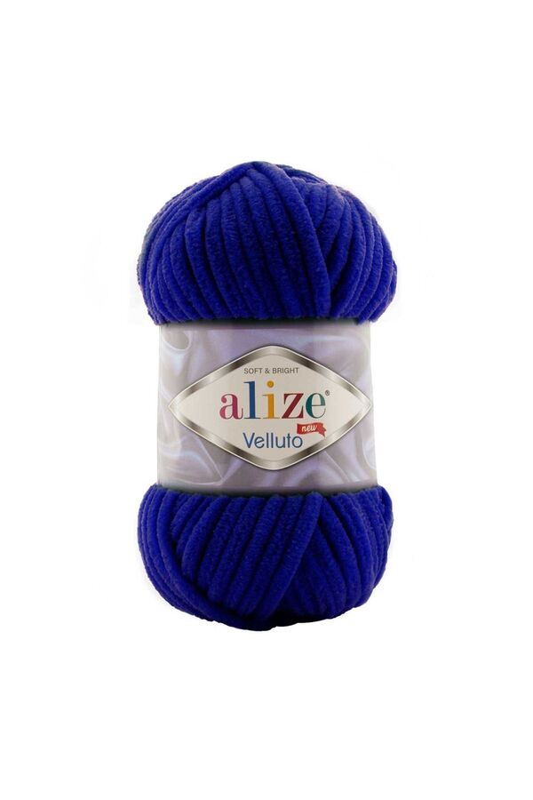 Alize Navy Blue Velluto Velvet 360 Knitted Hand - Lanyard Color Code ...