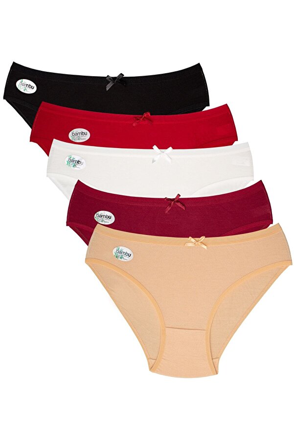 Momslab Дамски бикини от бамбук - комплект от 3, размер M- Trendyol