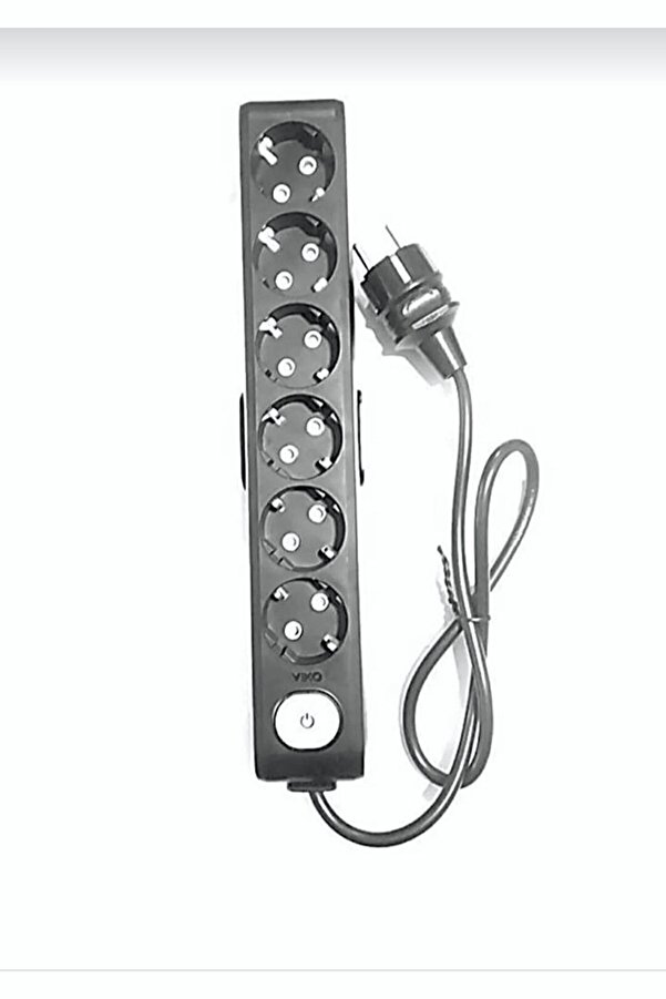 VİKO 5-Meter Switched Grounded Child-Proof 6-Piece Multi-let Group ...