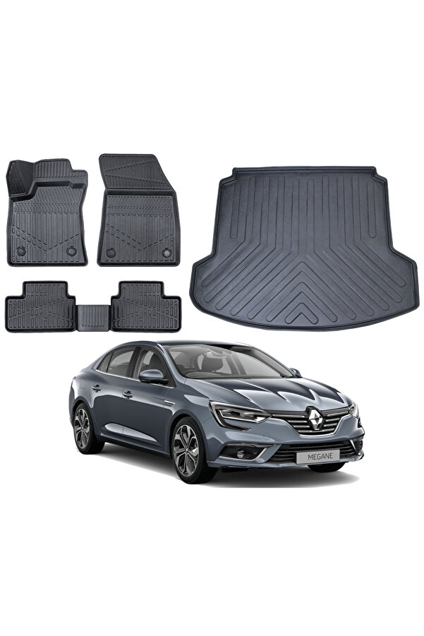ko kaliteoto 2023 Megane 4 Sedan - Double Ears, Luggage Pool and 3D Car ...