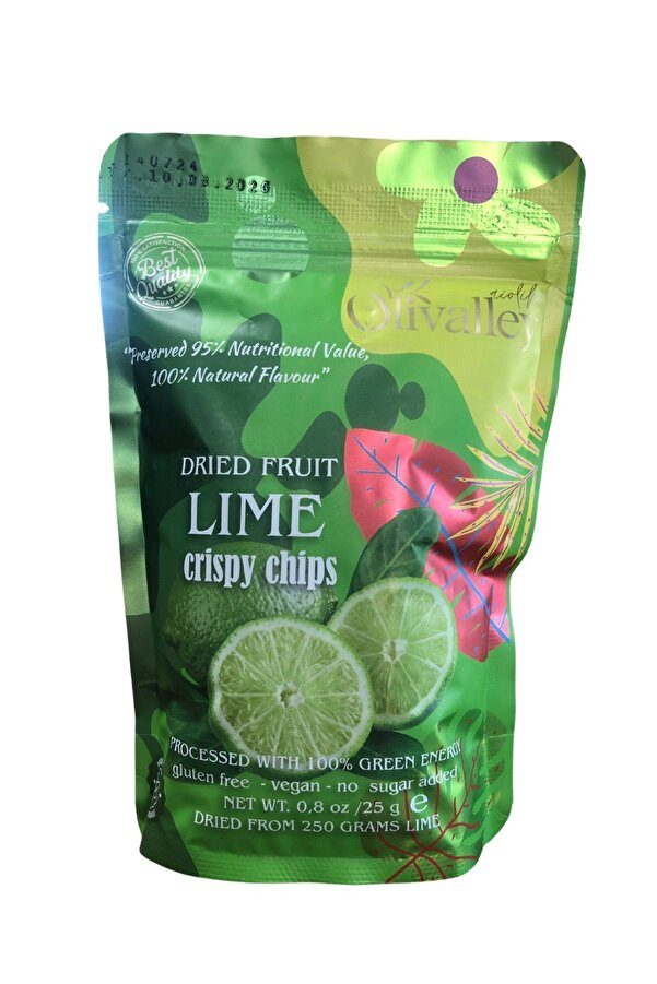 Olivalley Lime Fruit Chips - 25 gr Lime- Trendyol