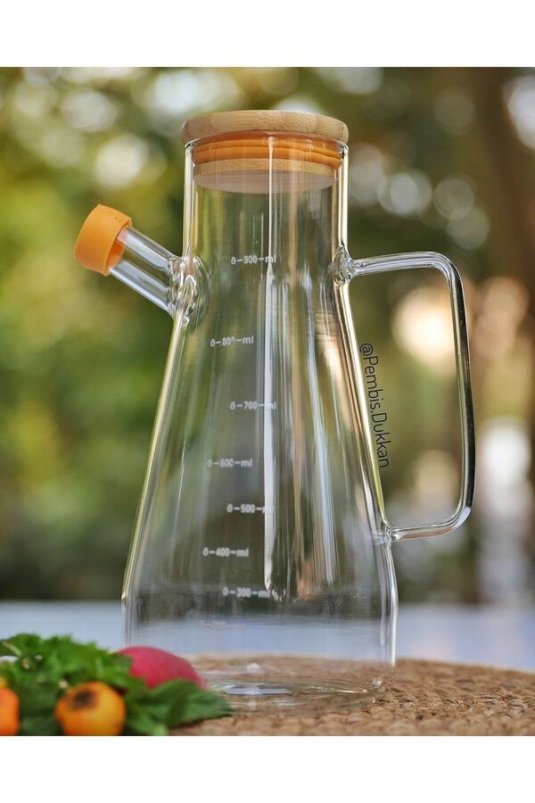 New Life Masterchef 900ml Borosilicate Oil Pot Glass - Trendyol