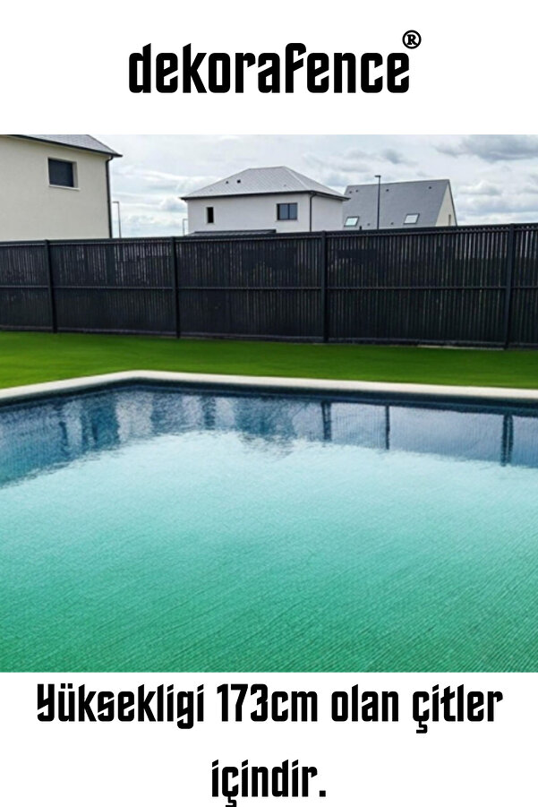 dekorafence Anthracite Flat Model Euro Panel Wire Coating - Garden ...