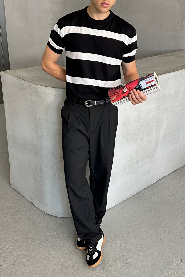 HYMAN Baggy Cut Men's Fabric Trousers - Trendyol