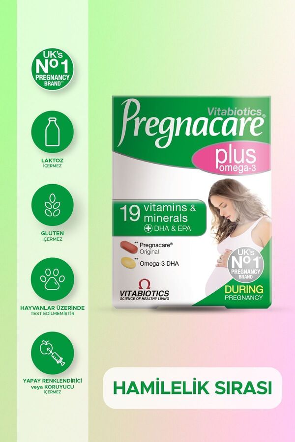 Pregnacare Pregnancy Supported Vitamin Plus - Omega 3, Folic Acid, B12 ...