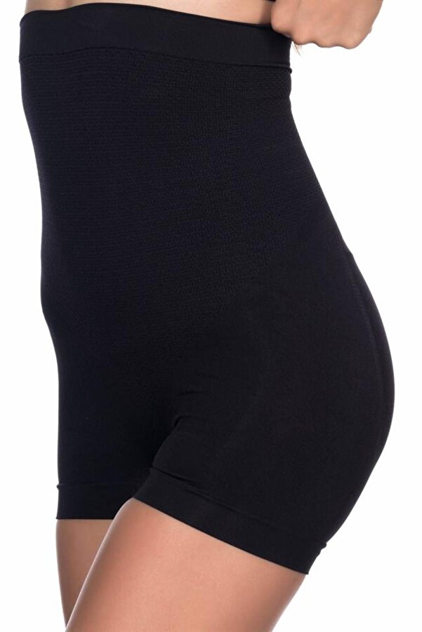 NEYSEKİVAR Neysekivar Black Emay 2055 High Waist Massage Boxer Corset ...