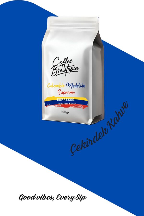 Coffee Brewtopia Colombia Medellin Supremo Espresso Coffee Bean - 250g ...