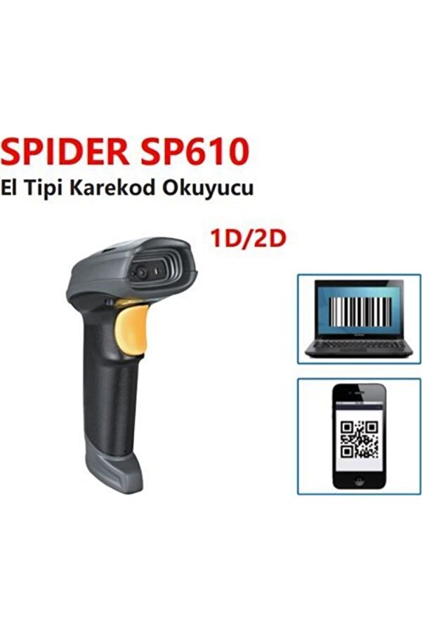 Spider Perkon Spider Sp610 QR Code (2d) Usb Handheld Wired Barcode ...