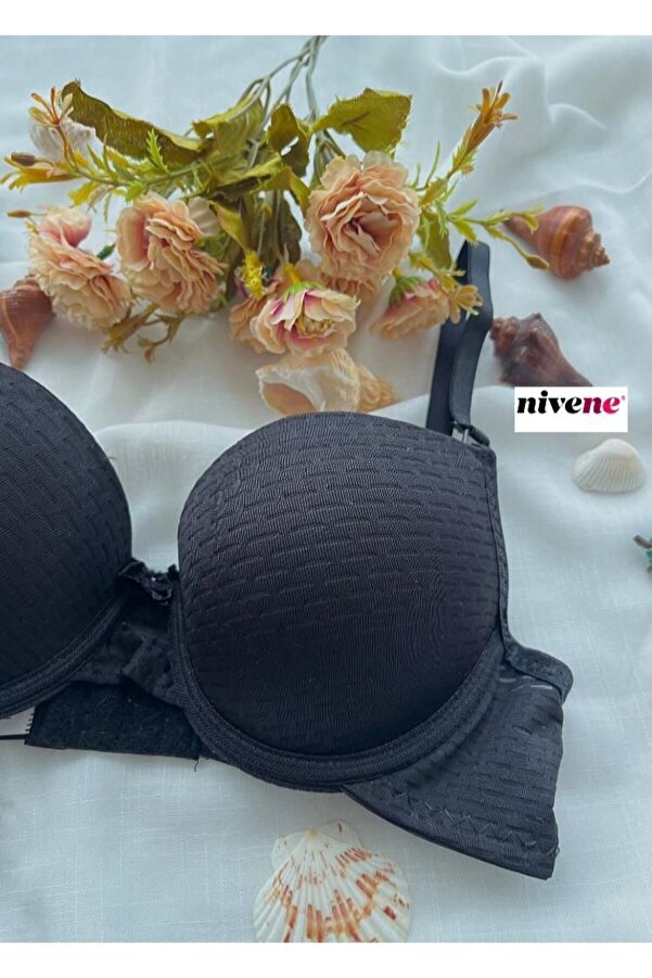 Home Ultra Soft Supported Double Padded Push Up Bra - Trendyol