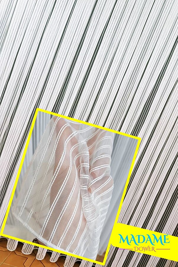 Madame Dower 1x3 συχνή πλισέ κουρτίνα από τούλι - Εξαιρετικά βαριά αλυσίδα, χωρίς τσάκιση και ...