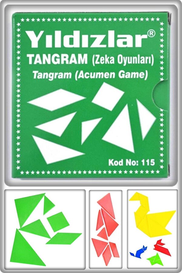Yıldızlar 1 Box of Tangram Brain Teaser - 7 Pieces- Trendyol