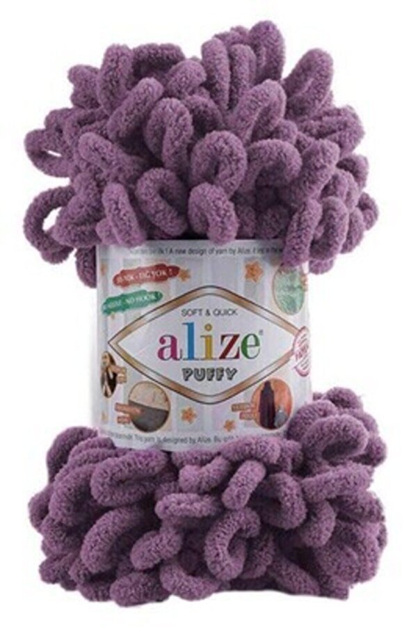Alize Lavender 5-Piece Puffy Hand Knitting Yarn Set - Trendyol