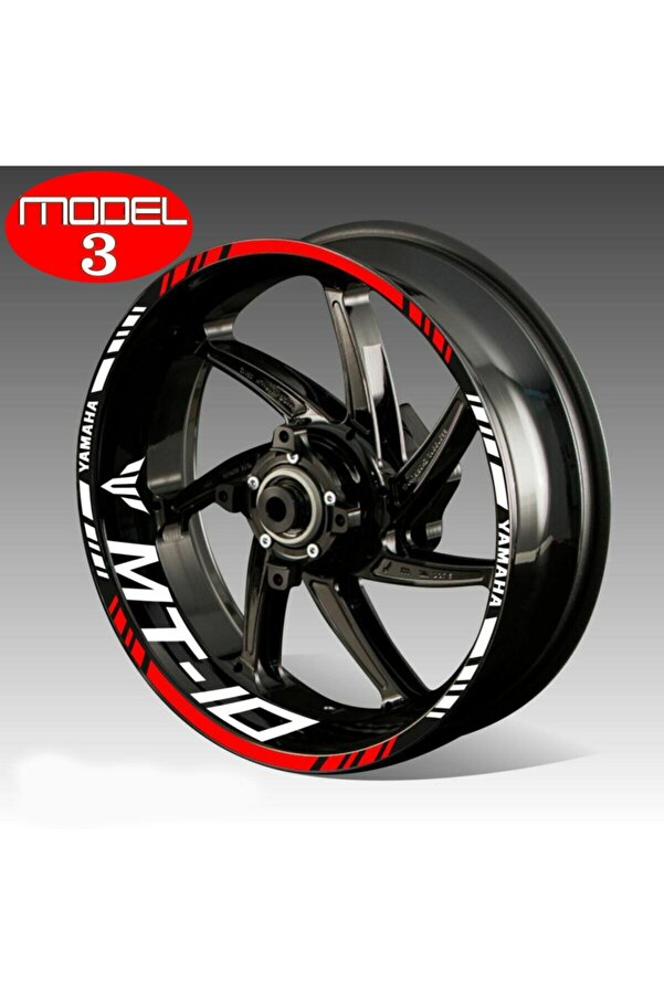 Home new custom motorcycle Wheel Rim Strip Mt10 Right-Left/Front-Rear ...