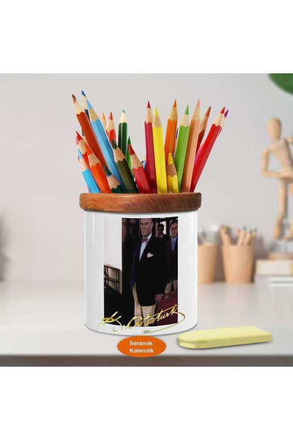 Asilmeydan Noble Posture Mustafa Kemal Atatürk Wooden Ceramic Pen ...