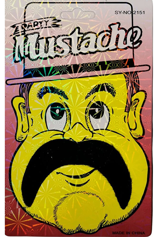 onixe Moustache Model 4 - Black Colored, Realistic Looking Adhesive ...