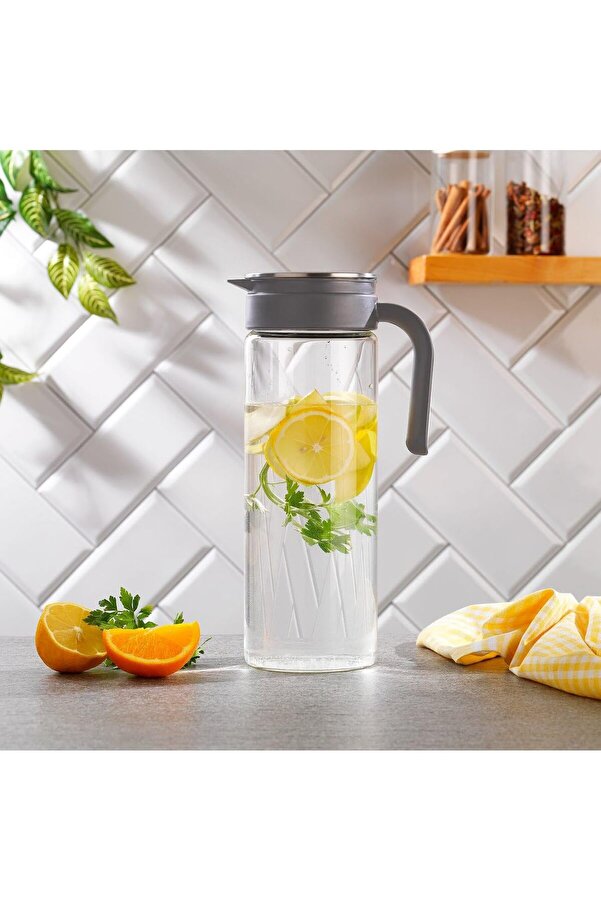 STOREMAX 1800 ml Grey Borosilicate Glass Jug - Urz Thn87018 Urzmrkt 868716 - Trendyol